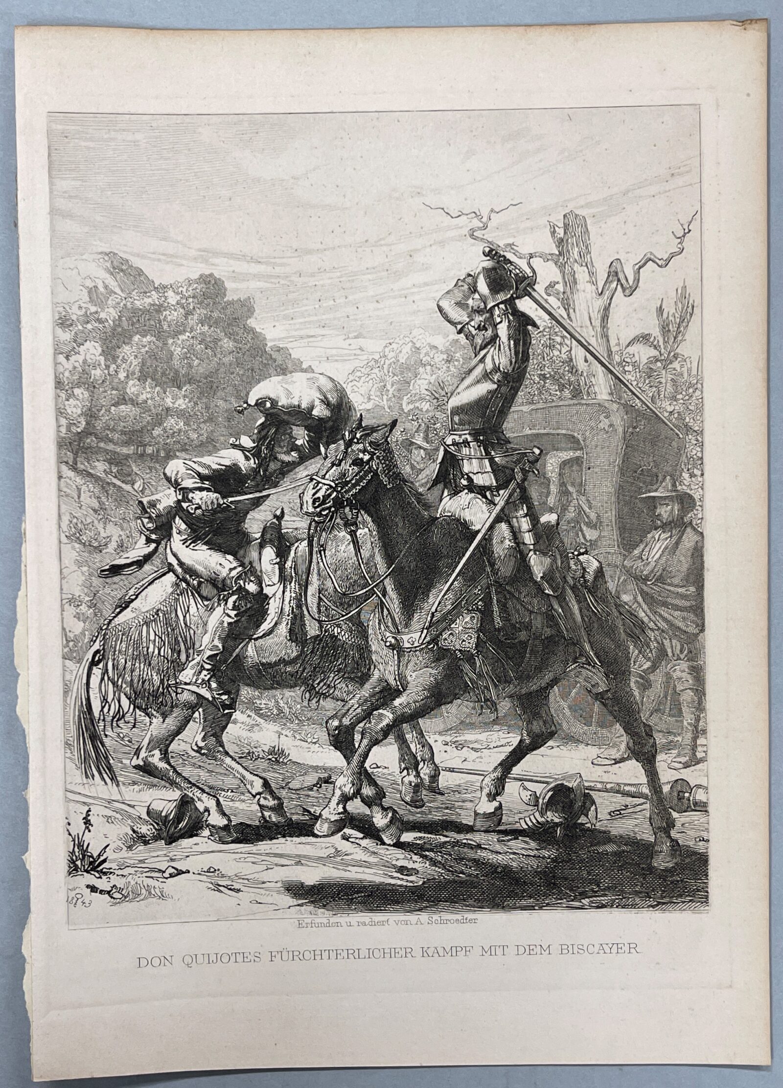 Don Quixote’s Great Fight With the Biscayan – Washington Color Gallery