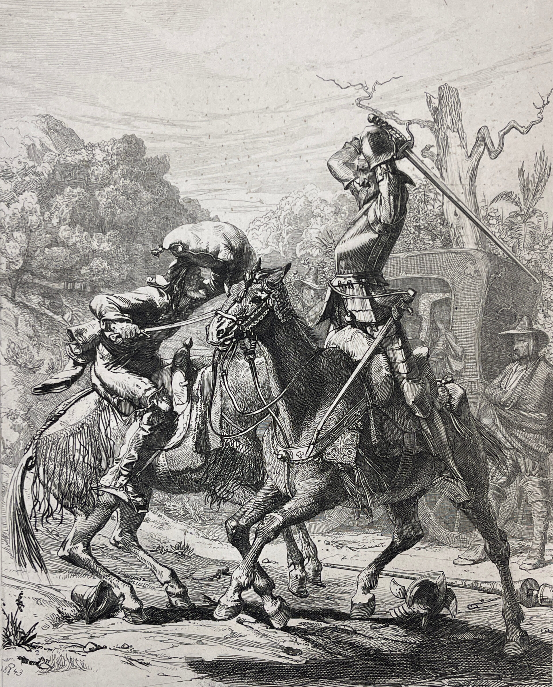 Don Quixote’s Great Fight With the Biscayan – Washington Color Gallery