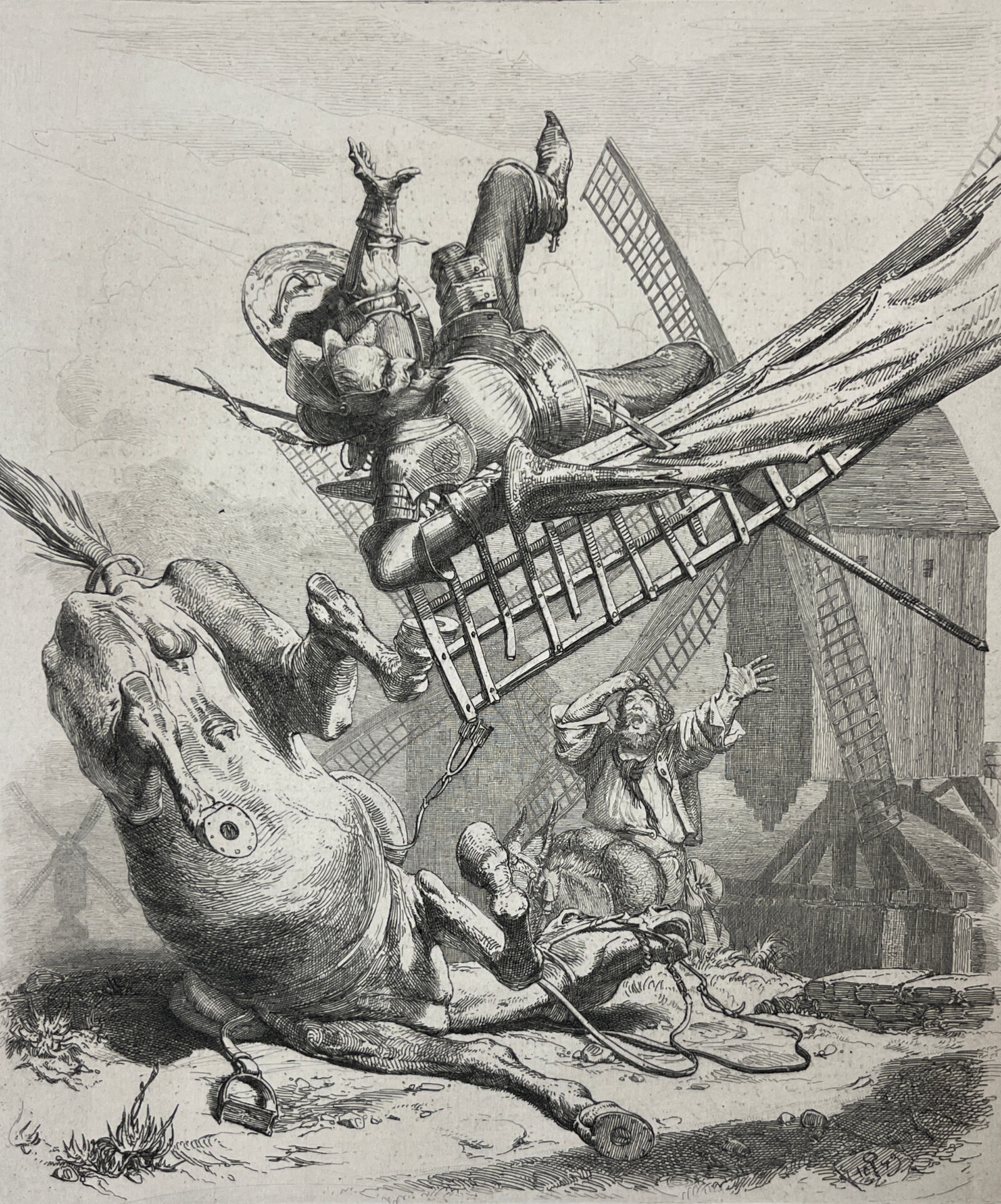 Don Quixote’s Battle with the Windmills – Washington Color Gallery