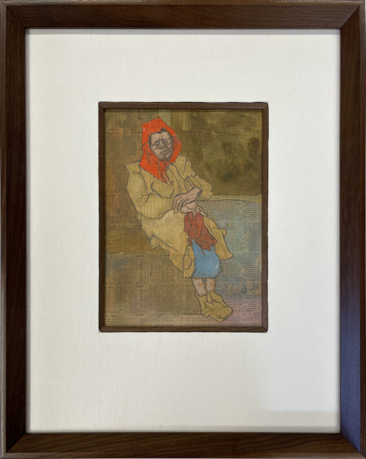 Colored Woman Subway Gouache – Washington Color Gallery