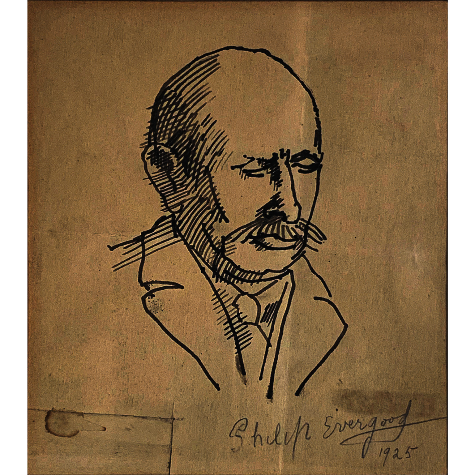 Blind Man, a quill drawing – Washington Color Gallery